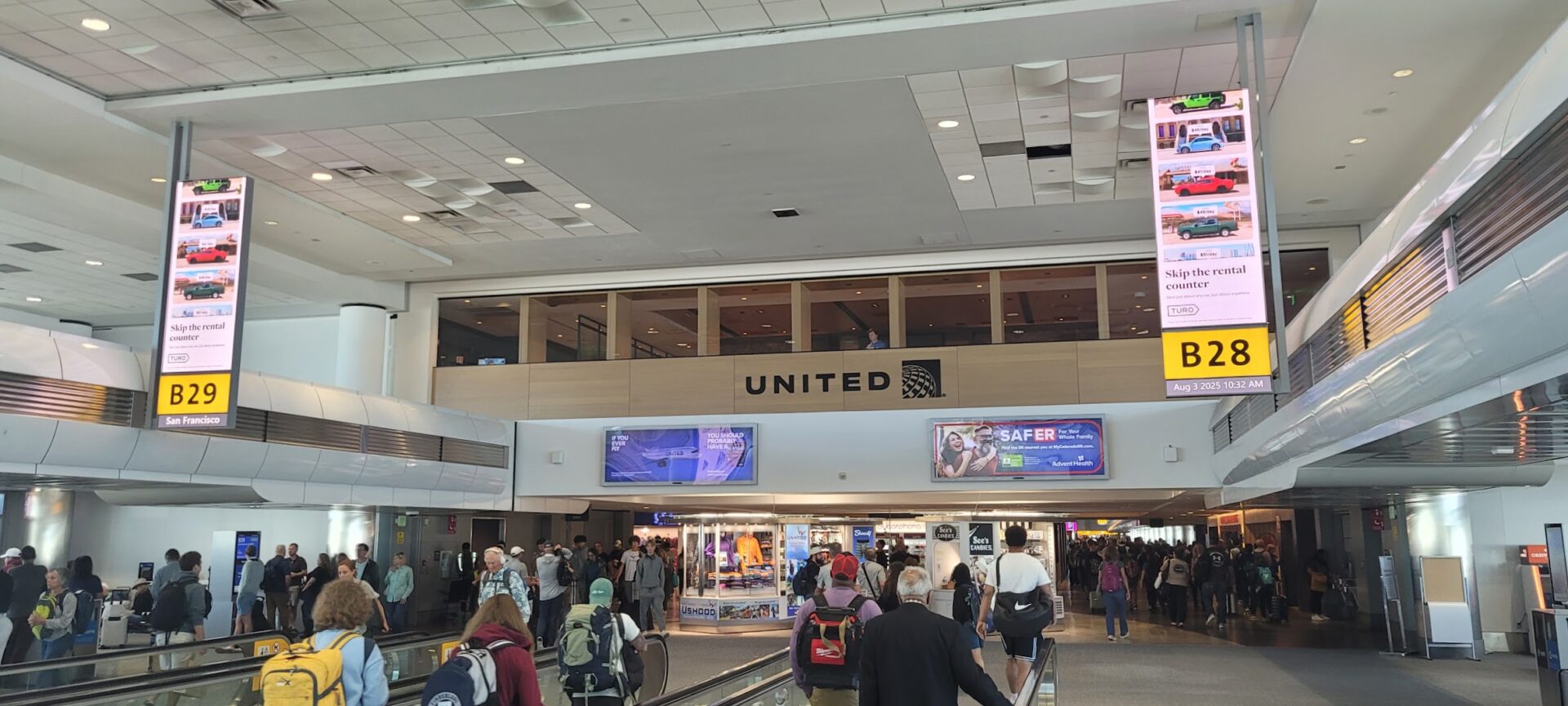 Incredible New Massive United Club Lounge in Denver - Travel • Life ...